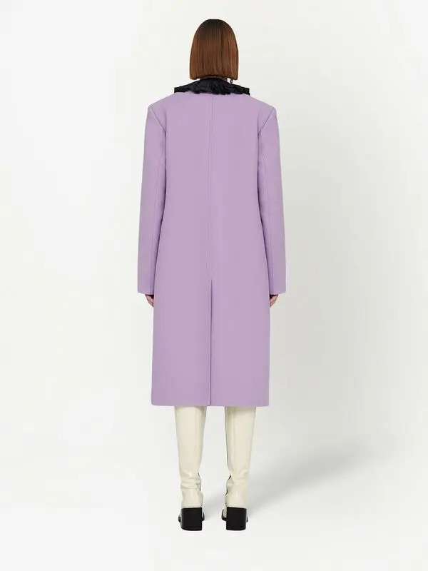 JIL SANDER V-neck Single-breasted Coat