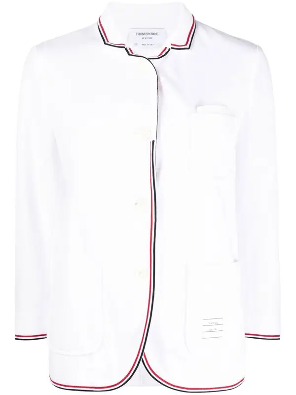 Thom Browne Tech Twill Blazer - White