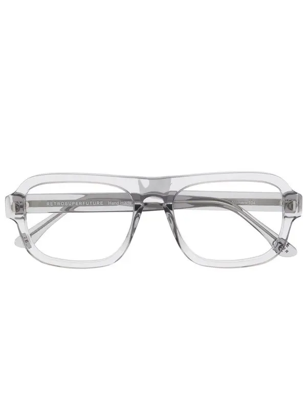 RETROSUPERFUTURE Transparent Rectangle-frame Glasses