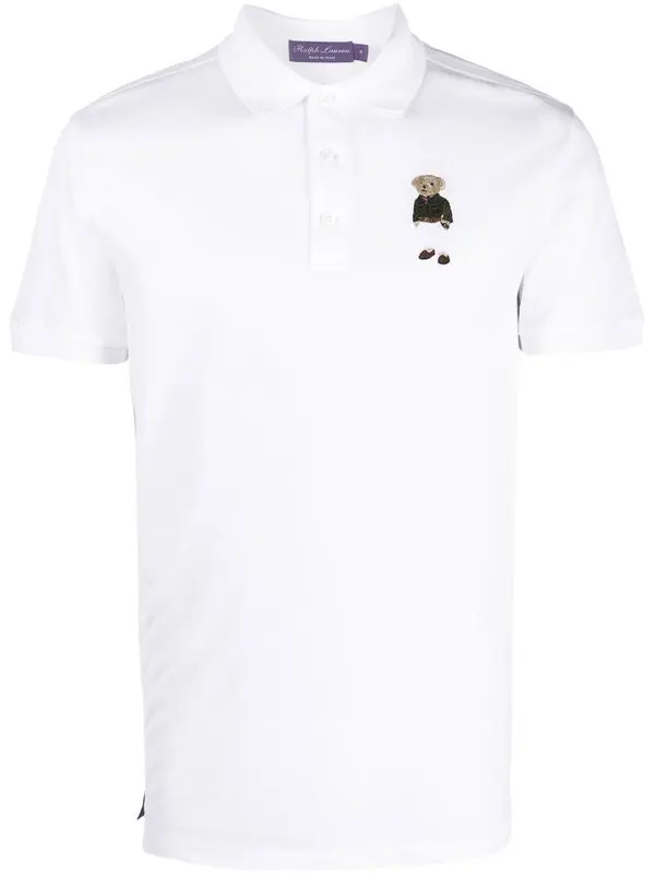 Ralph Lauren Purple Label Polo Bear Motif Polo Shirt