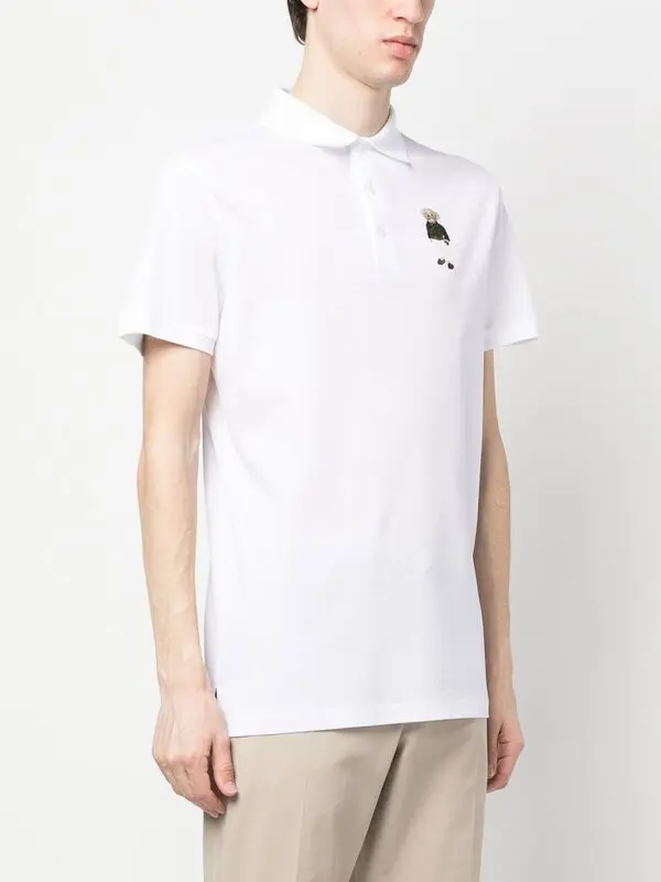 Ralph Lauren Purple Label Polo Bear Motif Polo Shirt