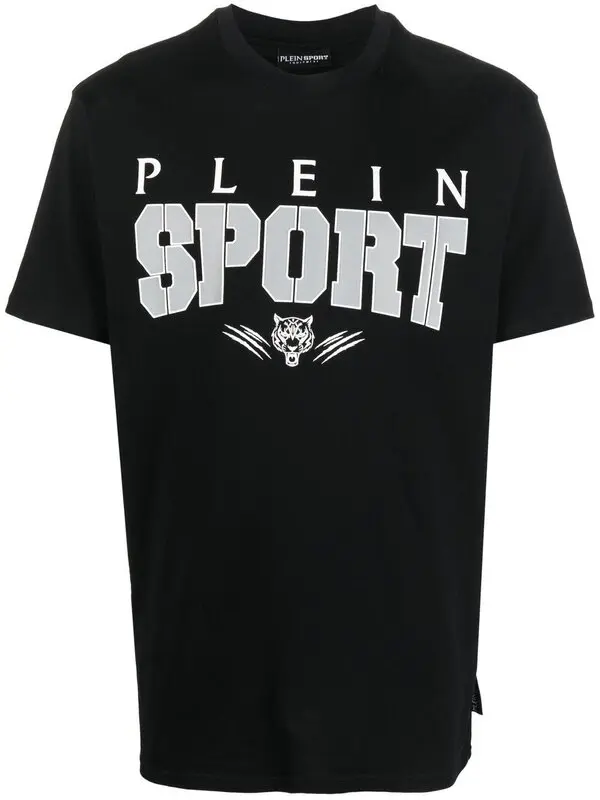 PLEIN SPORT Logo-print T-shirt - Black