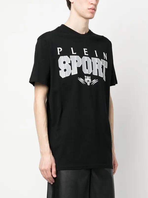 PLEIN SPORT Logo-print T-shirt - Black