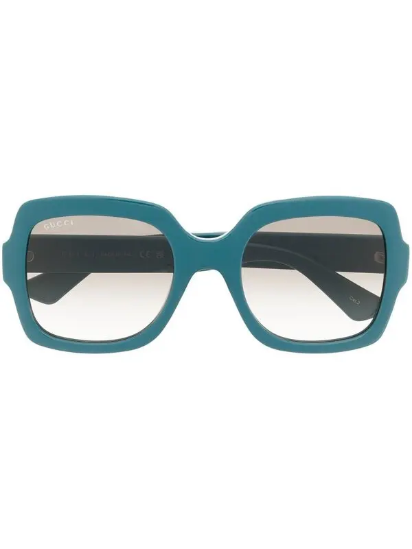 Gucci Oversized Square-frame Sunglasses - Blue