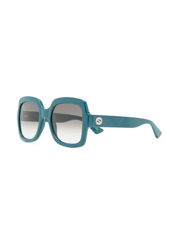 Gucci Oversized Square-frame Sunglasses - Blue
