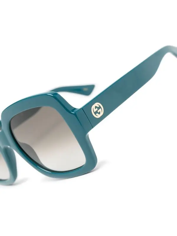 Gucci Oversized Square-frame Sunglasses - Blue