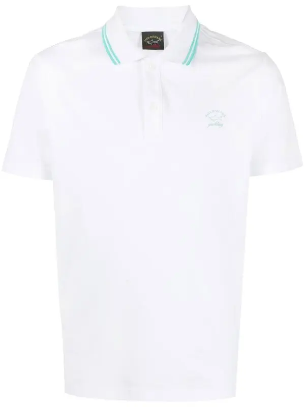 Paul & Shark Logo-print Polo Shirt - White