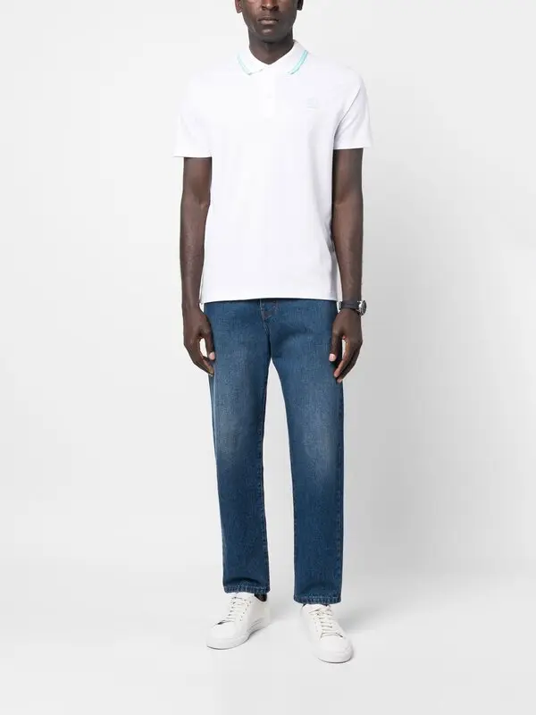 Paul & Shark Logo-print Polo Shirt - White