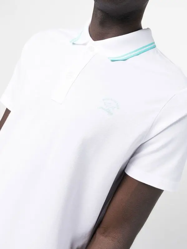 Paul & Shark Logo-print Polo Shirt - White
