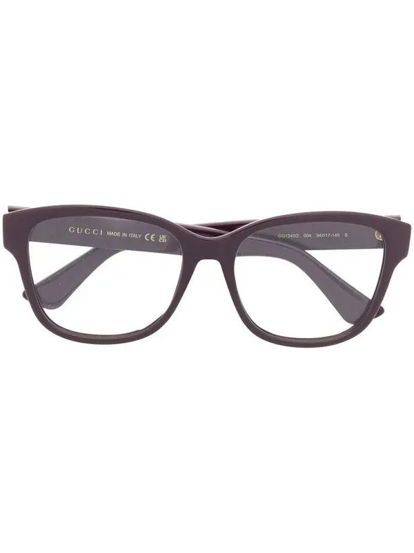 Gucci Square-frame Optical Glasses - Purple