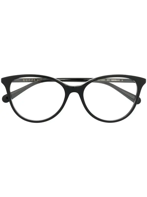 Gucci Round-frame Optical Glasses - Black