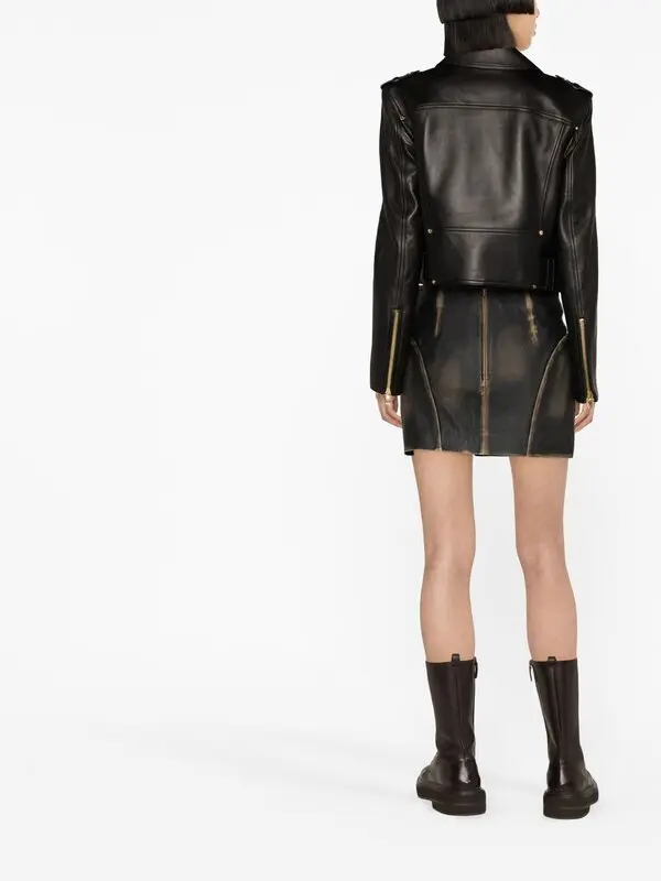 Balmain Leather Biker Jacket