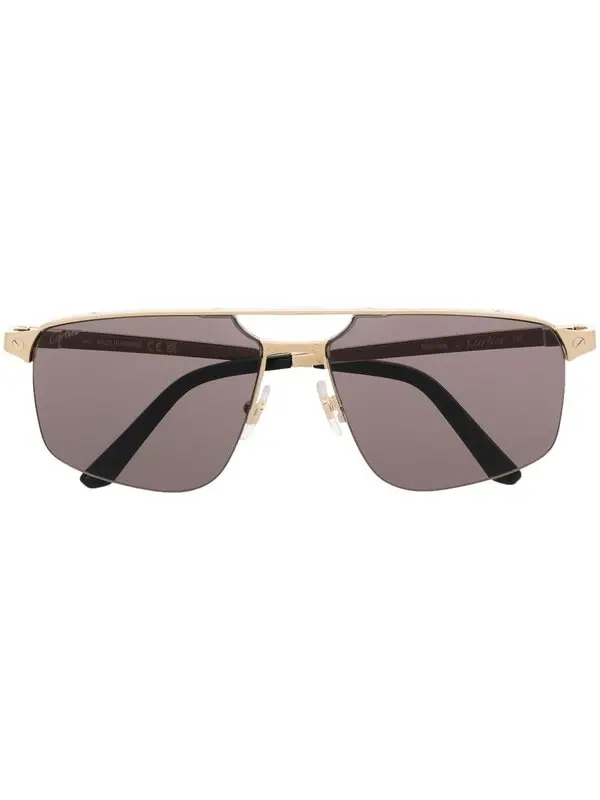 Cartier Pilot-frame Tinted-lenses Sunglasses