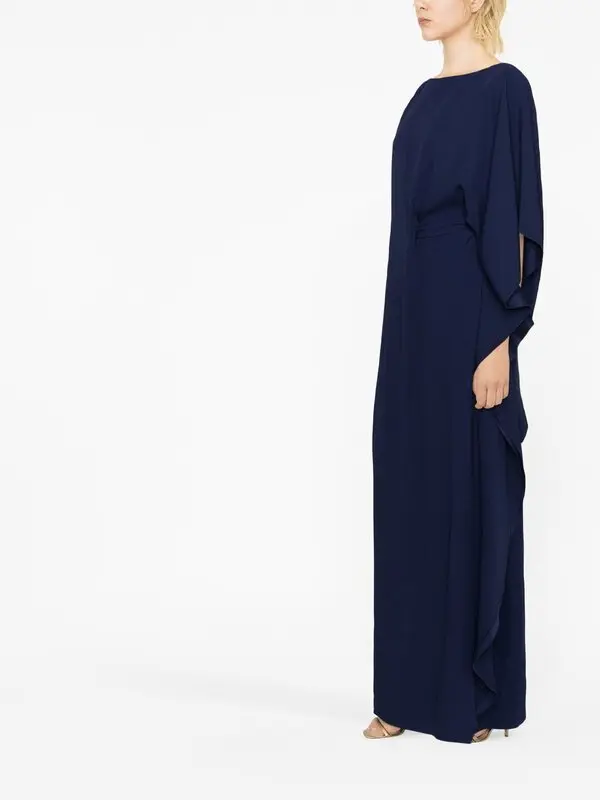 Alberta Ferretti One-shoulder Draped Maxi Dress - Blue