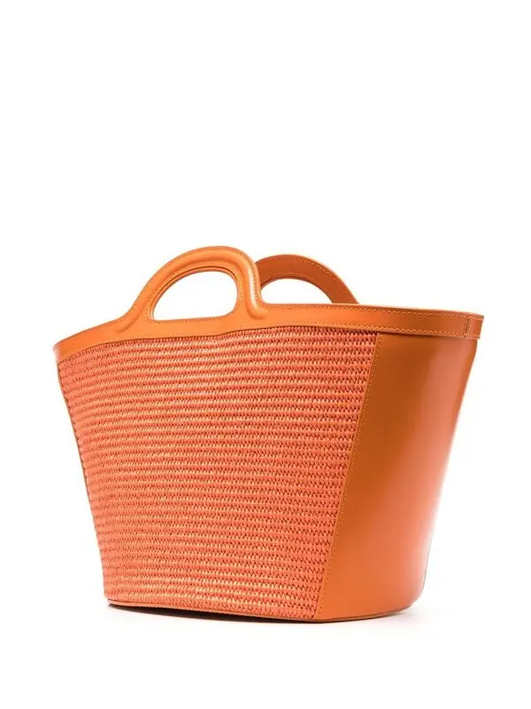 Marni Tropicalia Logo-embroidered Tote - Orange