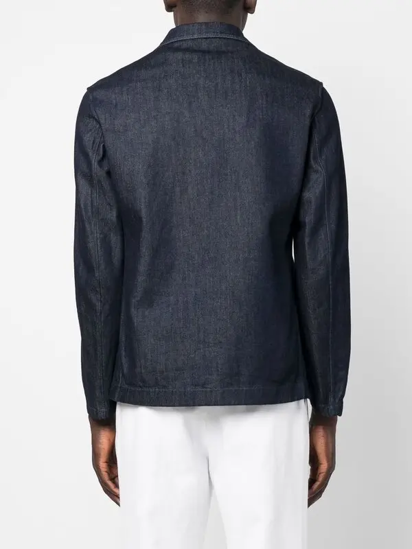 DOPPIAA Double-breasted Denim Blazer