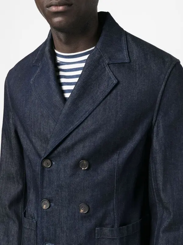 DOPPIAA Double-breasted Denim Blazer
