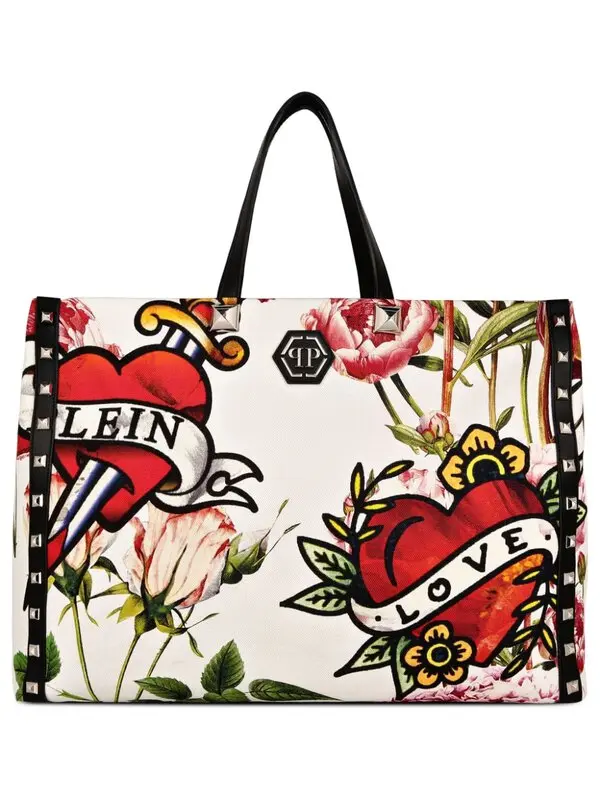 Philipp Plein Canvas Tote Bag
