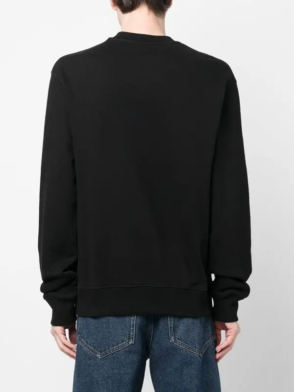 Off-White Logo-embroidered Long-sleeve Sweatshirt