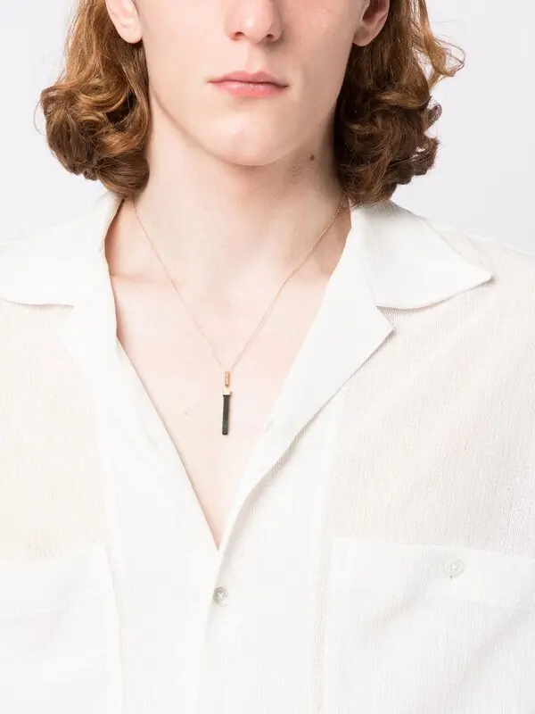 Mateo Onyx Bar Pendant Necklace