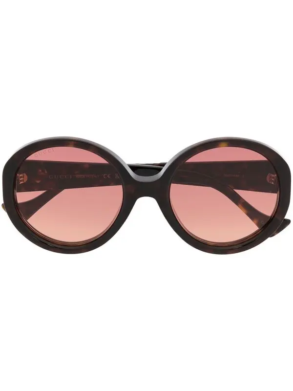 Gucci Oversized Round-frame Sunglasses - Brown