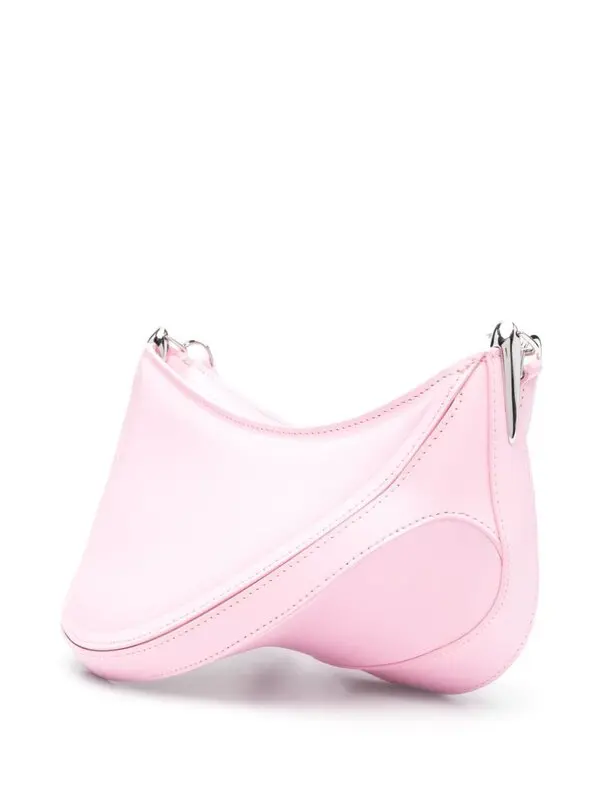 MUGLER Small Spiral Curve Embossed Crossbody Bag