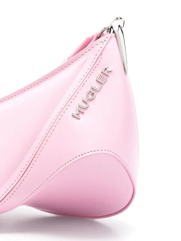 MUGLER Small Spiral Curve Embossed Crossbody Bag