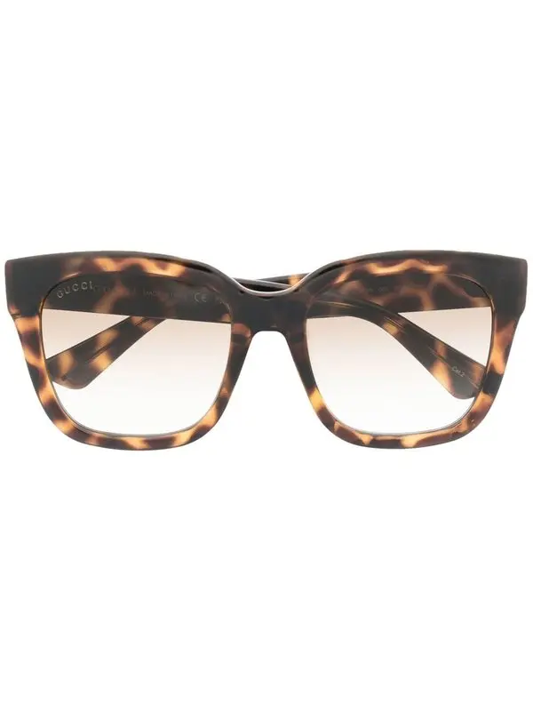 Gucci Square-frame Sunglasses - Brown