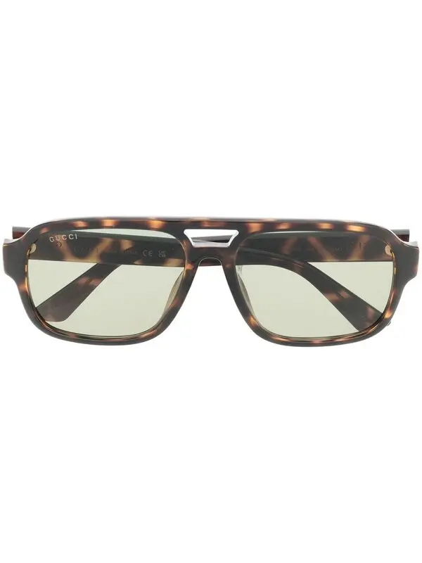 Gucci Tinted-lenses Pilot-frame Sunglasses
