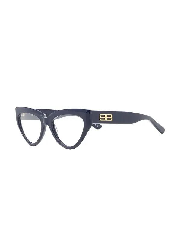 Balenciaga Logo-engraved Cat-eye Glasses