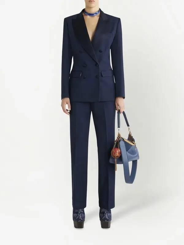 Etro Tailored Trousers With Pressed Crease