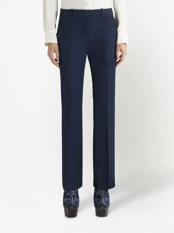 Etro Tailored Trousers With Pressed Crease
