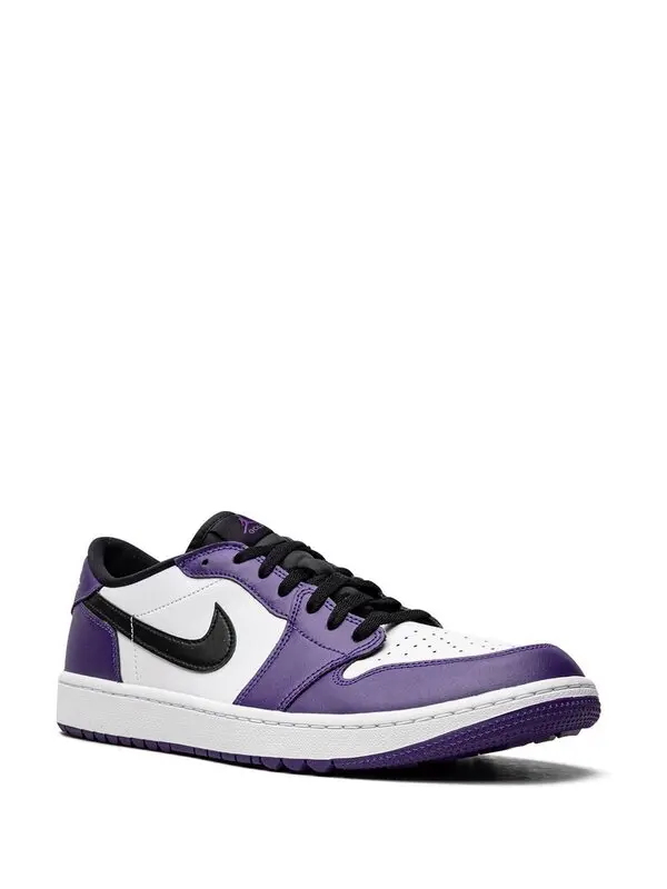 JORDAN Air 1 Low Golf Court Sneakers - Purple