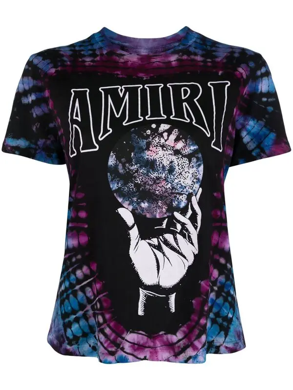 Amiri Crystal Ball Tie-dye T-shirt - Purple