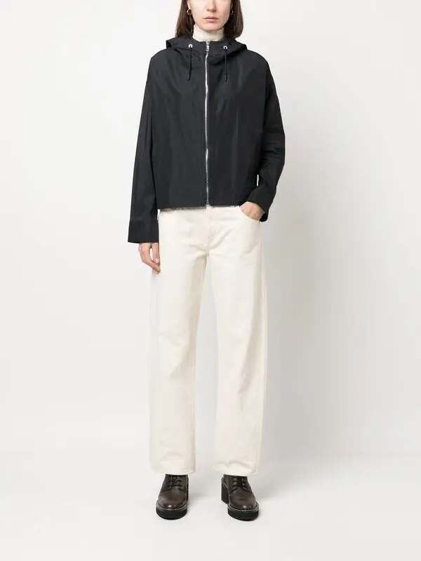 YVES SALOMON Zip-up Hooded Jacket