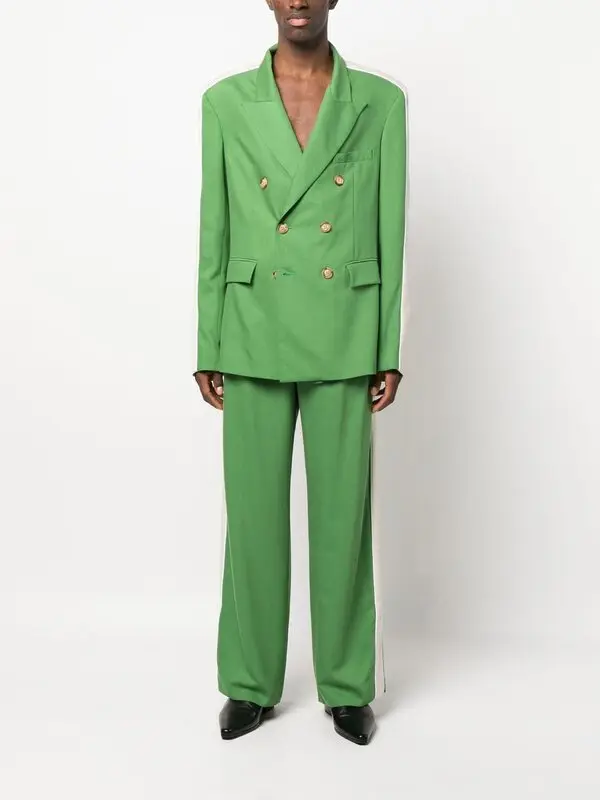 Ahluwalia Colour-block Double-breasted Blazer