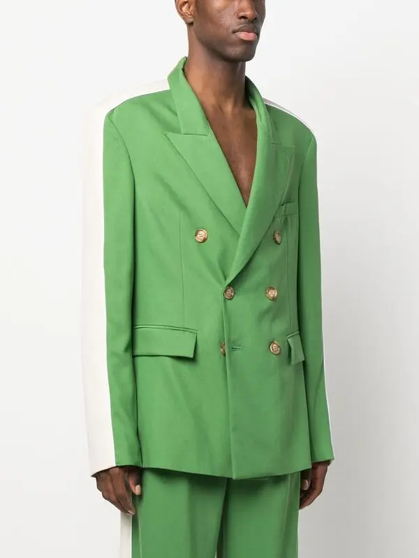 Ahluwalia Colour-block Double-breasted Blazer
