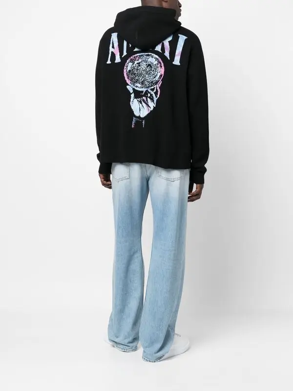 Amiri Graphic-embroidered Cotton Hoodie