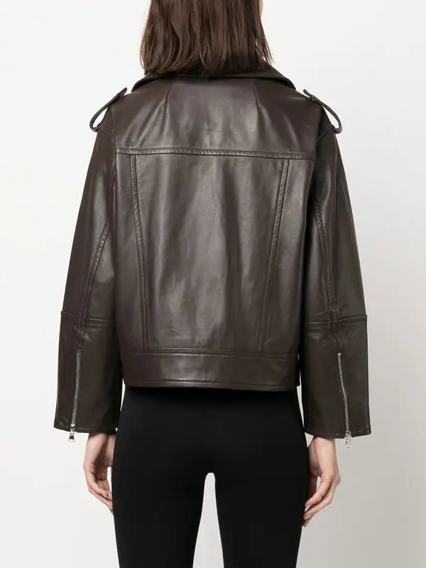 YVES SALOMON Leather Flight Jacket