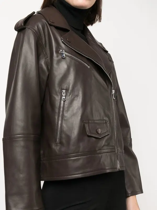 YVES SALOMON Leather Flight Jacket
