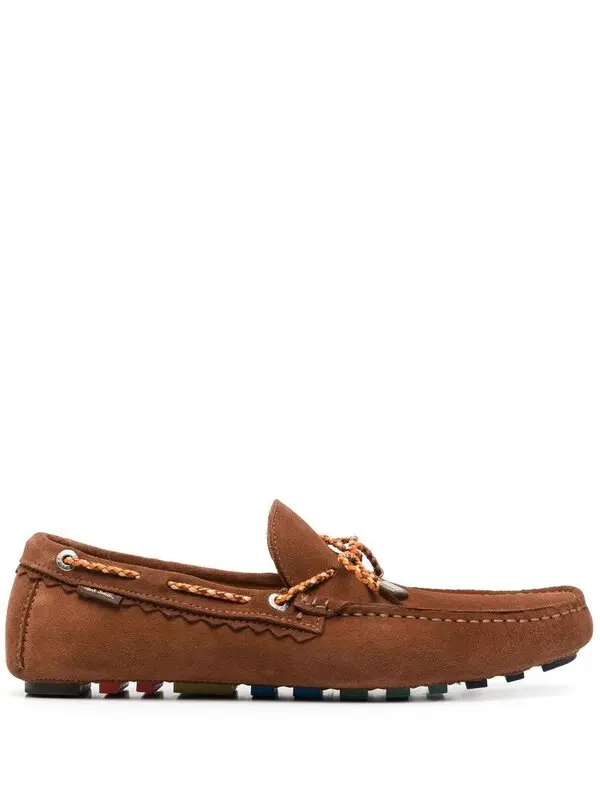Paul Smith Tie-fastening Moccasins - Brown