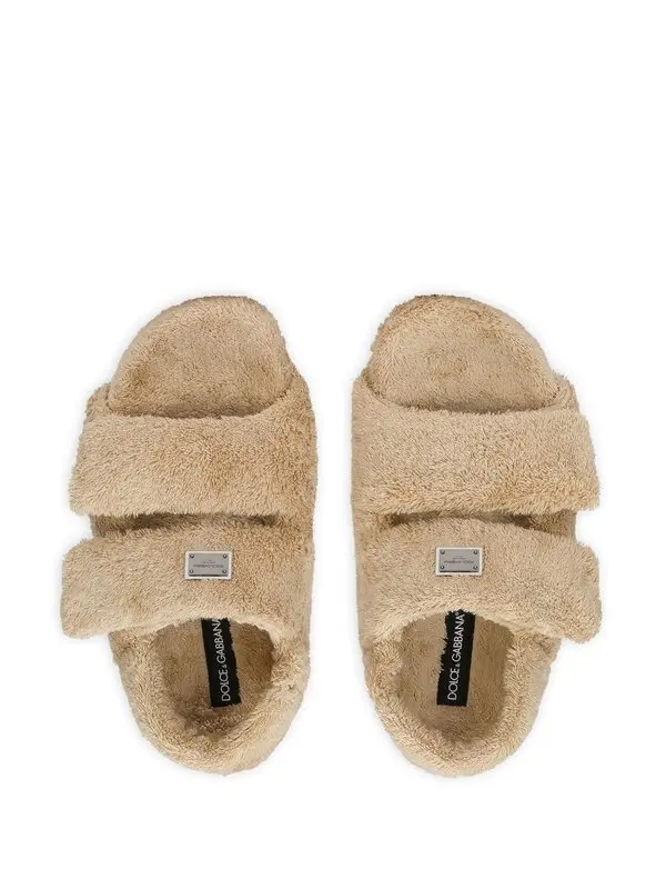 Dolce & Gabbana Faux-fur Sandals
