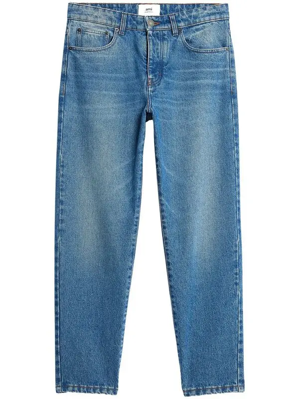 Ami Mid-rise Straight-leg Jeans - Blue