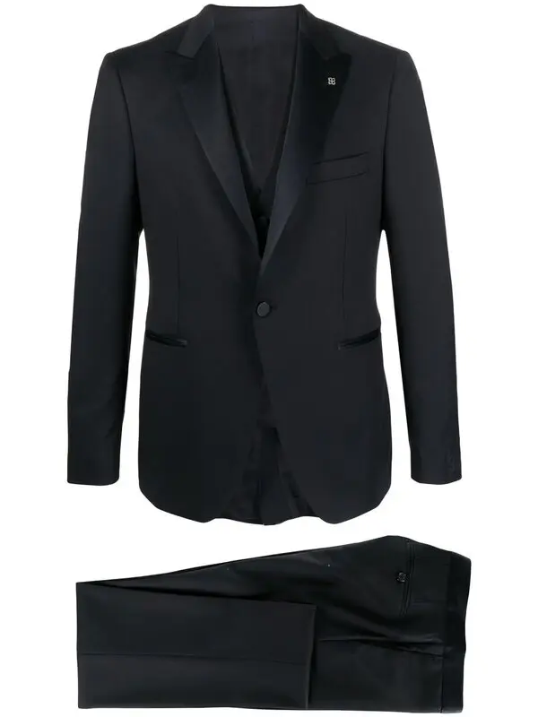 Tagliatore Single-breasted Tuxedo Suit - Blue
