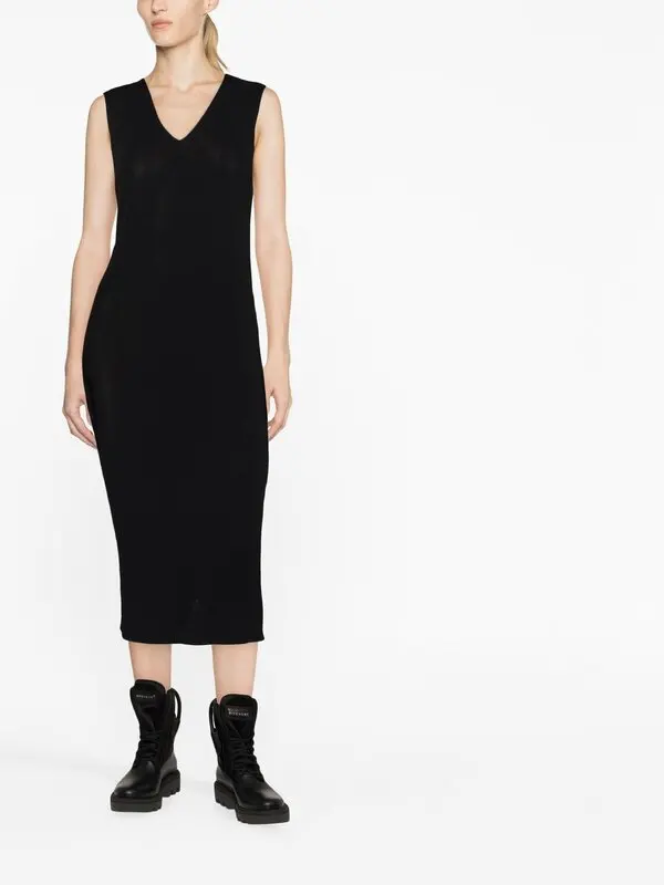 Moncler Knit Dress In Black | Editorialist
