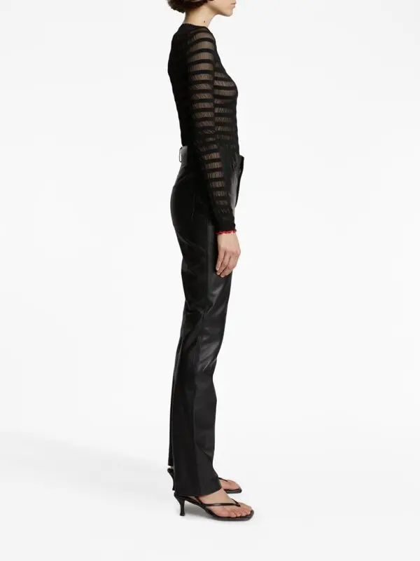 Proenza Schouler White Label Striped Sheer Top