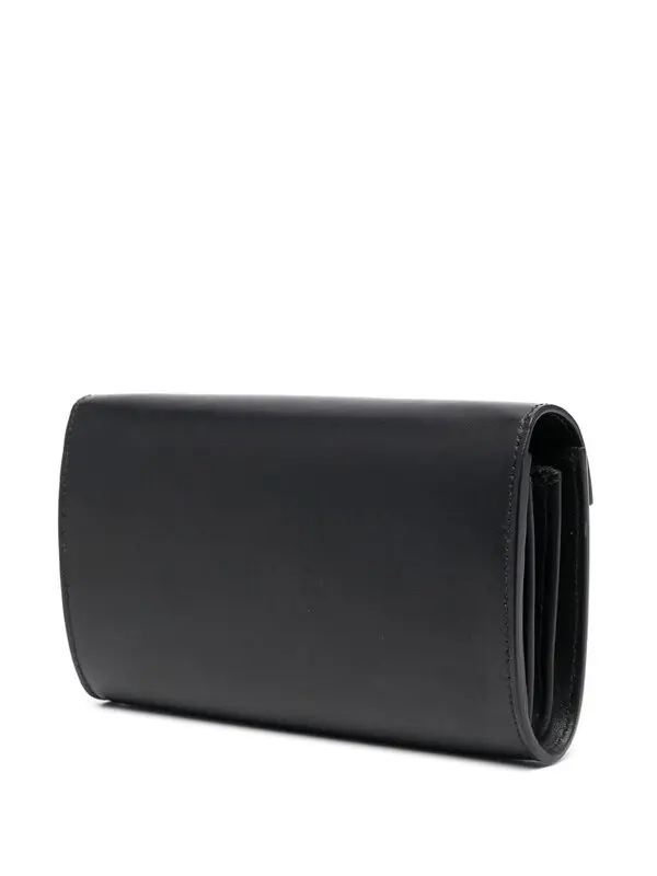 N°21 Leather Shoulder Bag With Logo - Black