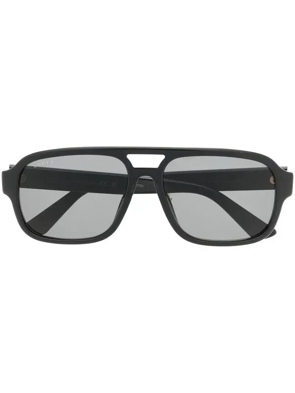 Gucci Pilot Frame Sunglasses - Black