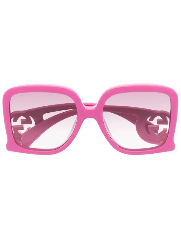 Gucci Oversized Square Frame Sunglasses - Pink
