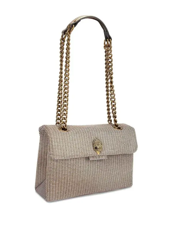 Kurt Geiger Mini Kensington Houndstooth Tote - Neutrals